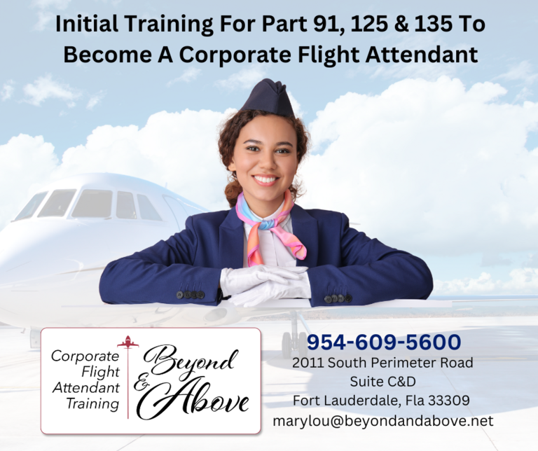Corporate Flight Attendant Initial Training September 9-14 2025 ...
